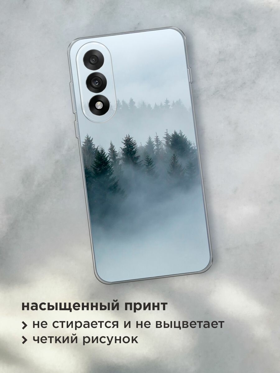 Чехол на OnePlus Nord 5 / Ван Плас Норд 5 с принтом "Лес в тумане" — фото 1