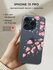 Чехол на Apple iPhone 15 Pro / Айфон 15 Про с принтом "Цветущая ветка сакуры рис...