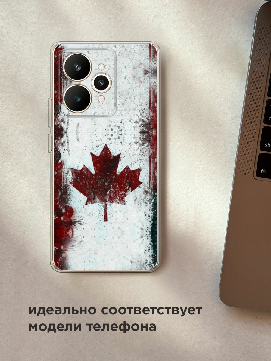 Силиконовый чехол на Realme 15 / Реалми 15 с принтом "Канада" — фото 1