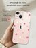 Чехол на Apple iPhone 13 mini / Айфон 13 мини с принтом "Весенние цветочки рисун...