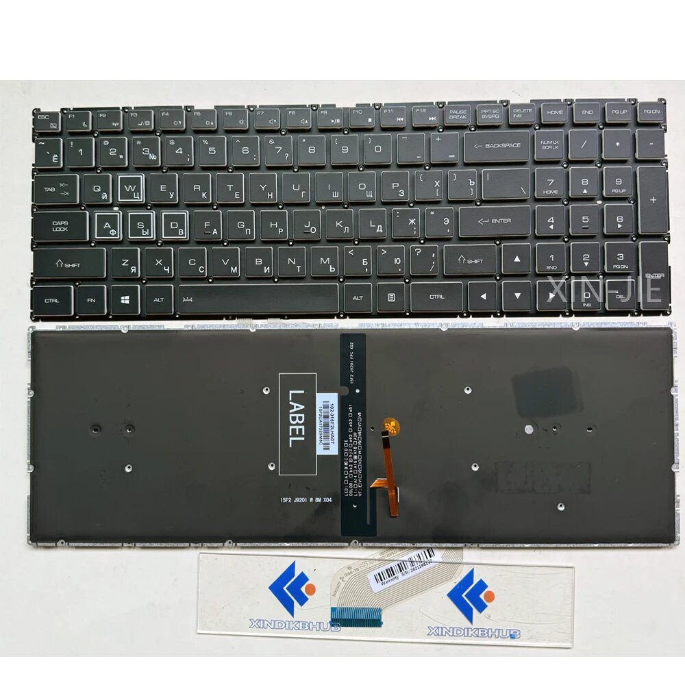 Клавиатура XIN-JIMY для Thunderobot черная с подсветкой RU Backlit