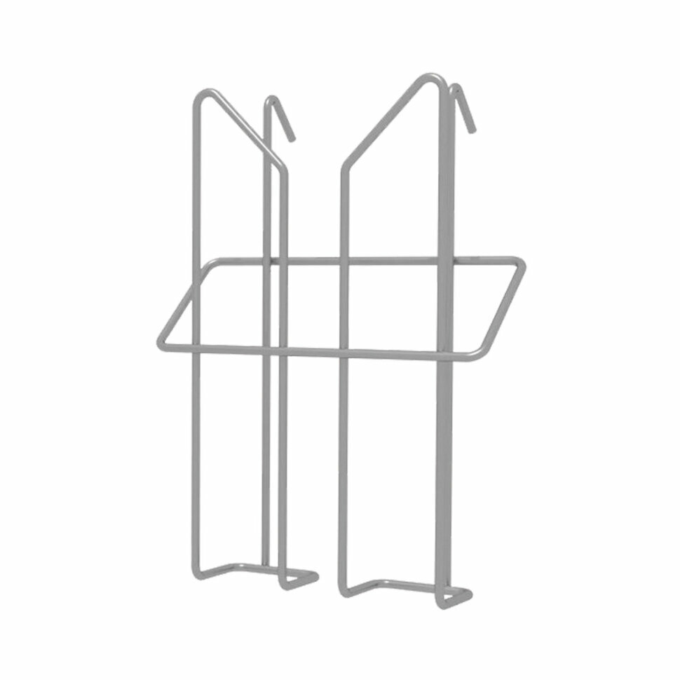 Лоток навесной для стоек парус, А6, 220х115х50 мм, проволочный, хром, 290443, 290443