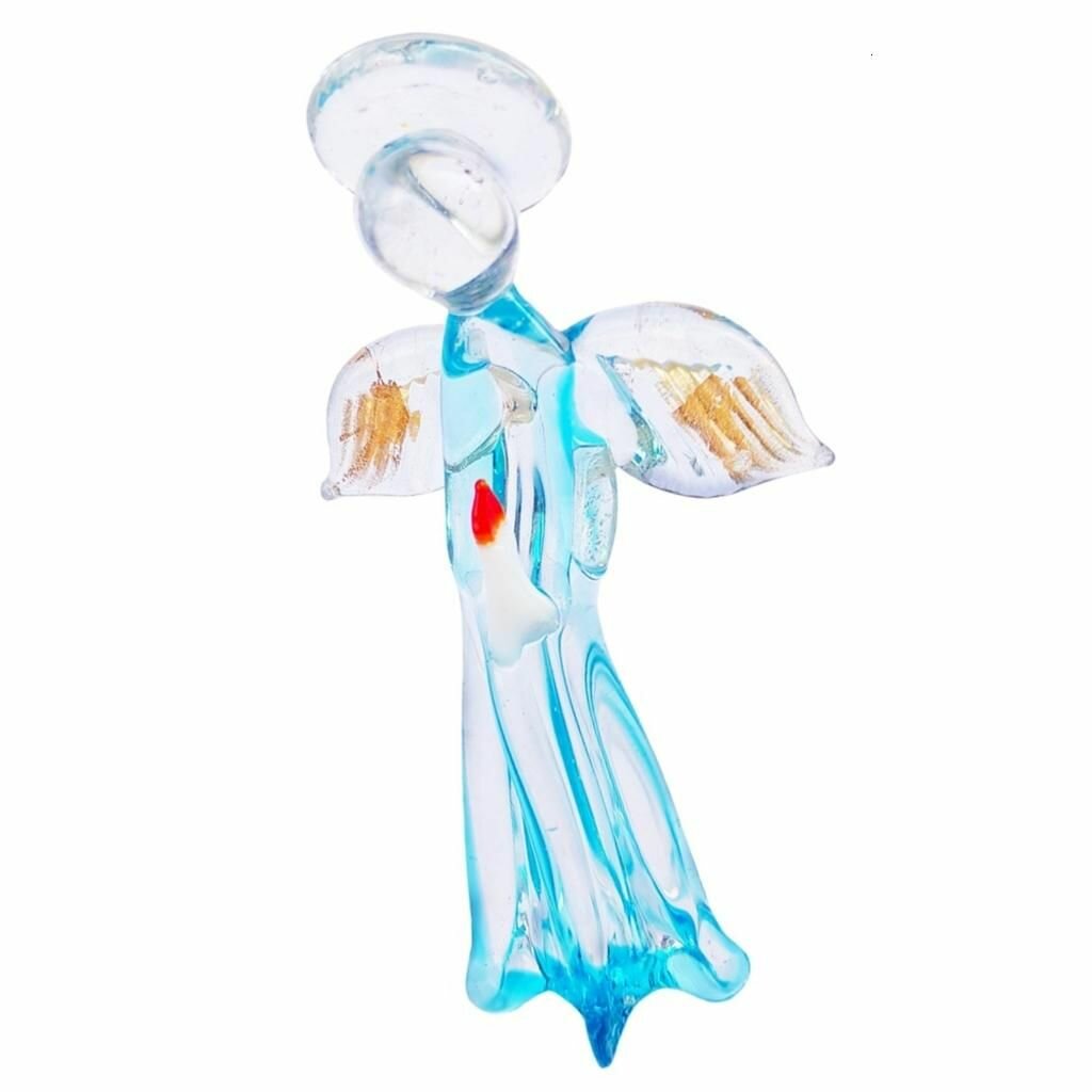 Украшения в виде стеклянных ангелов ручной работы