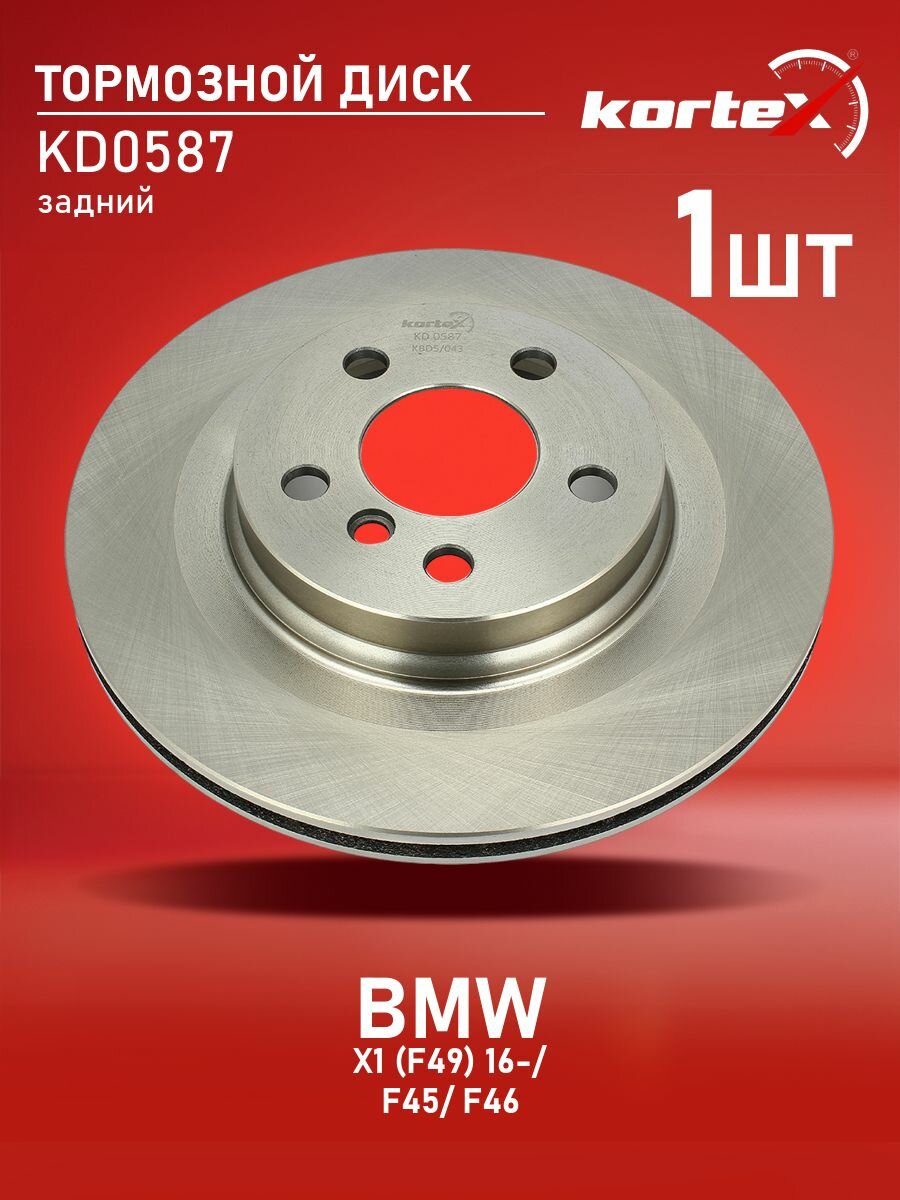 Тормозной диск задний БМВ 1, 2, X1, X2, Мини DF6755, BS6598, 34216799369