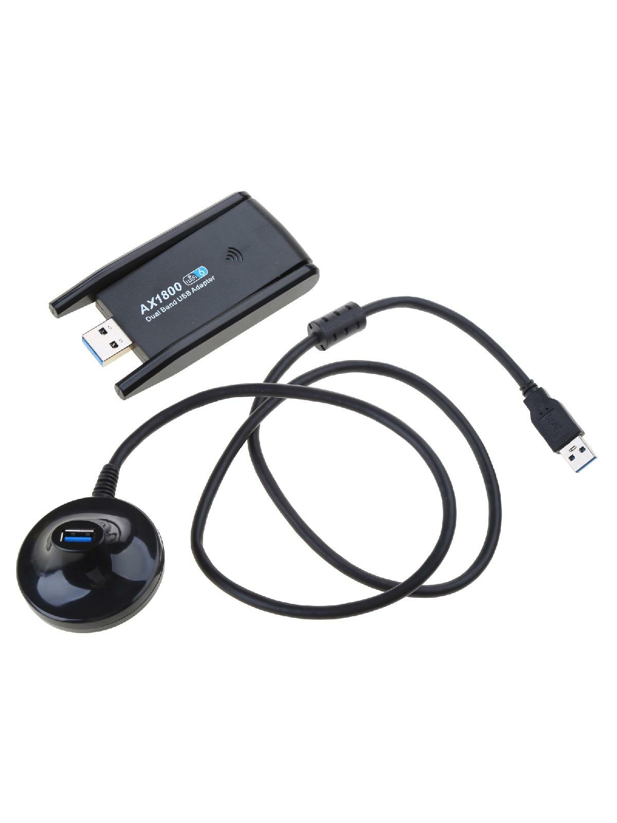 NEW 1800Mbps WiFi 6 USB3.0 Adapter 802.11AX 2.4G/5GHz Wireless WiFi6 USB Dongle RTL8832AU Support MU-MIMO Win7 10 11