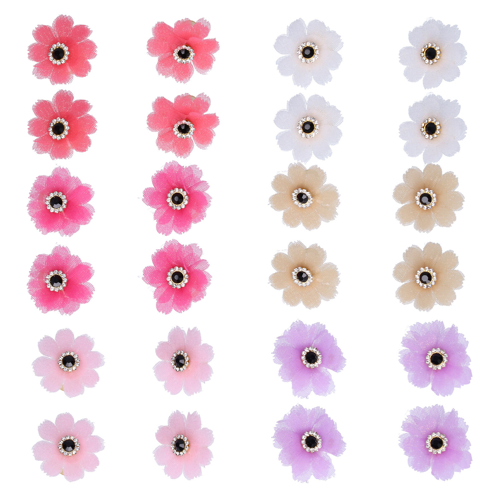 24 шт. Маленькие милые бантики для волос с бантиками-резинками для маленьких собак и домашних животных