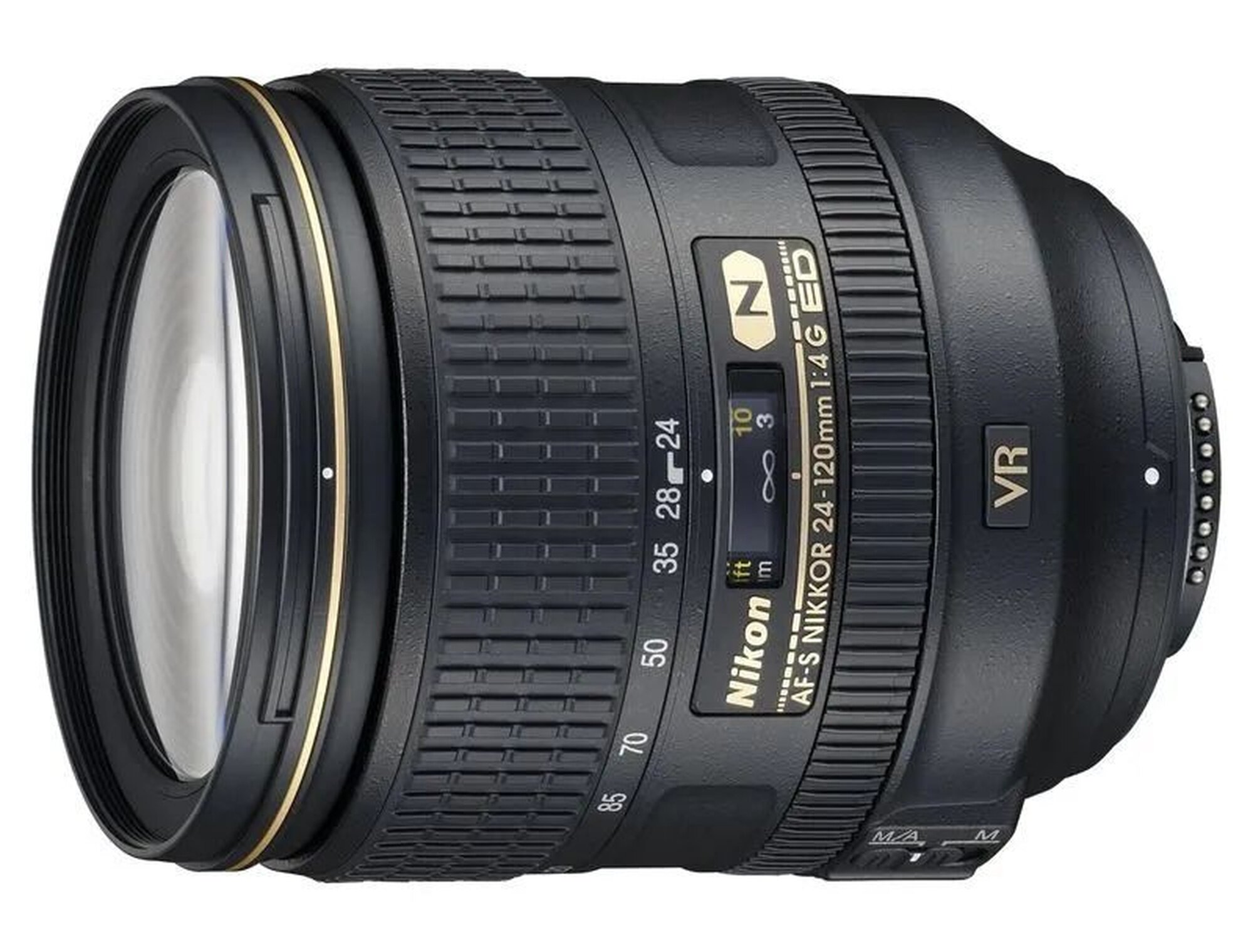 Объектив Nikon AF-S NIKKOR 24-120mm, f/4, ED VR, универсальный зум, 17 элементов, 13 групп