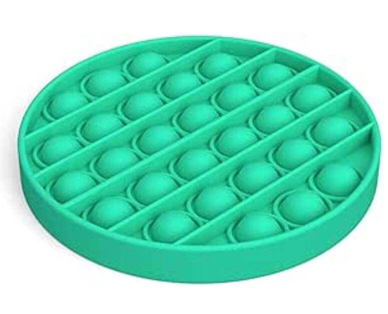 Игрушка для снятия стресса Push Bubble Special Pop Sensory, арифметическая образовательная игрушка, материал силикон, форма круглая, цвет темно-синий, размер круга 125*15мм/4.92*0.59дюйма, вес упаковки 63г/2.22унции, размер упаковки