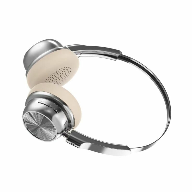 Ретро-модная металлическая Гарнитура Maillard Bluetooth 5.4-Абрикосовый