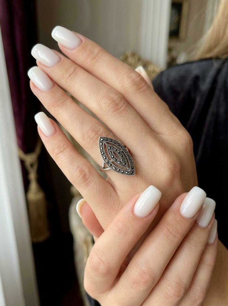 Кольцо, серебро, 925 проба