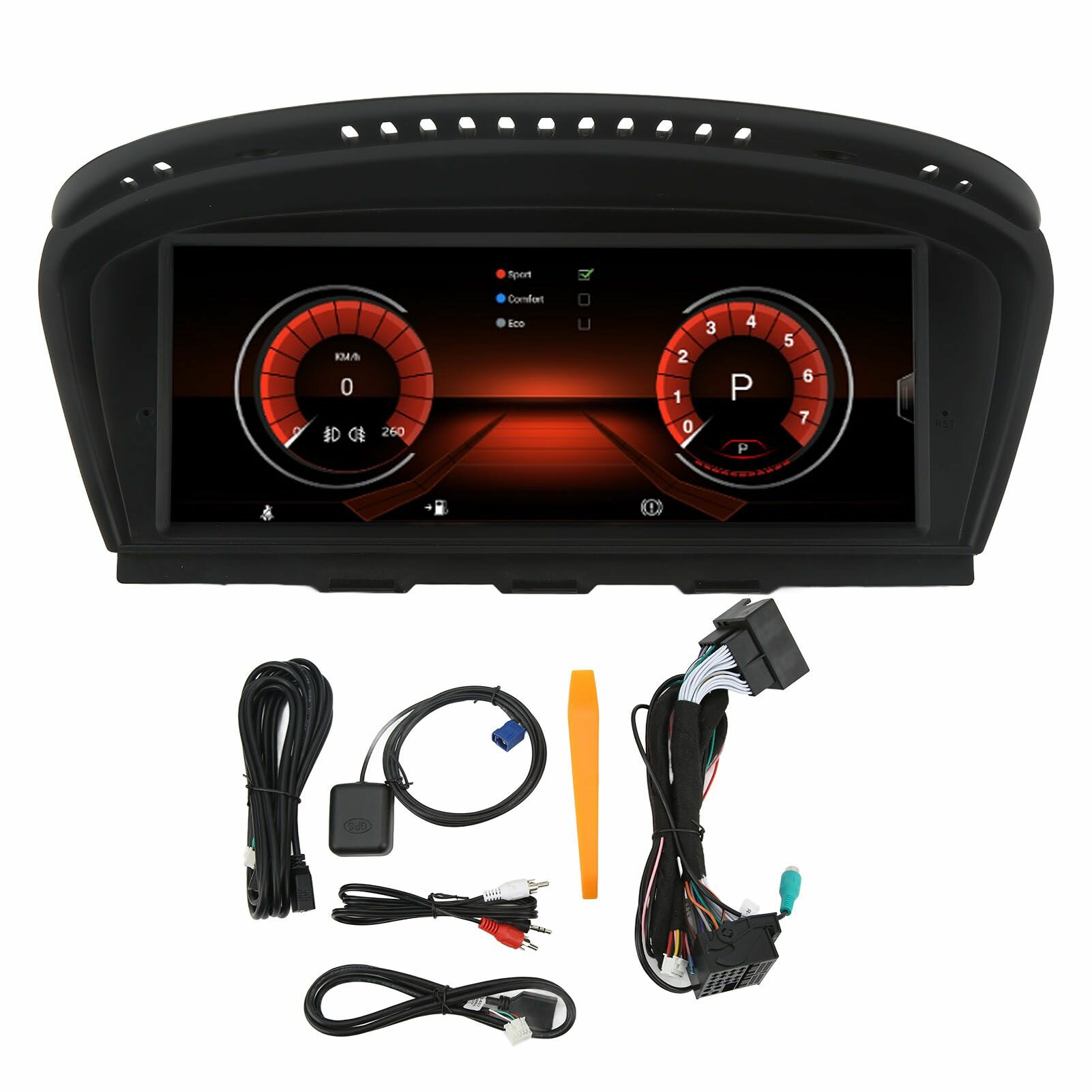 8.8" сенсорная магнитола, DVD, GPS (BMW E90 2005-2008)
