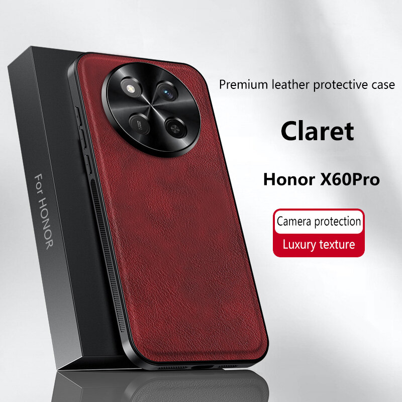 Чехол для Honor X9C / Хонор X9C, soft touch, чехол-кардиомонитор, искусственная кожа, поликарбонат (PC), защита камеры, ударопрочный, усиленные углы, Honor, Honor X9C, red,