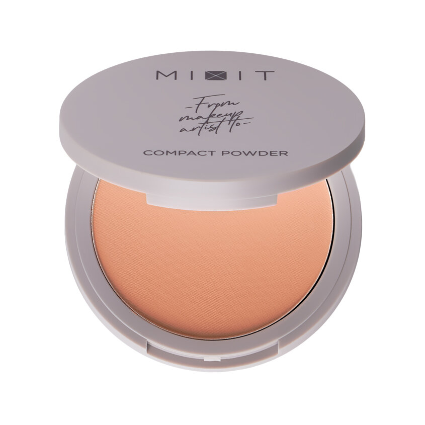 Пудра для лица MIXIT COMPACT POWDER компактная матирующая тон 04 Caramel