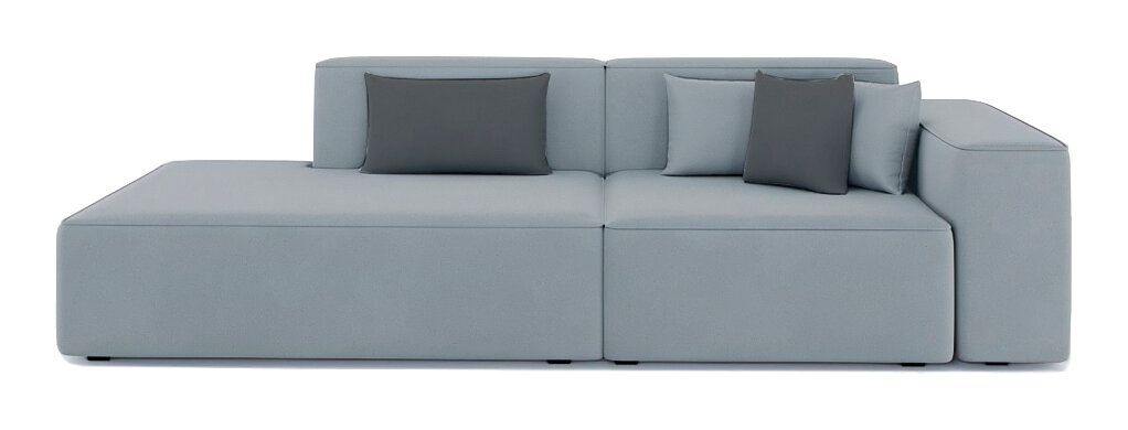 Диван-кровать 4Home Ральф, велюр Зара Маус 12, диван раскладной в гостиную, механизм Еврокнижка