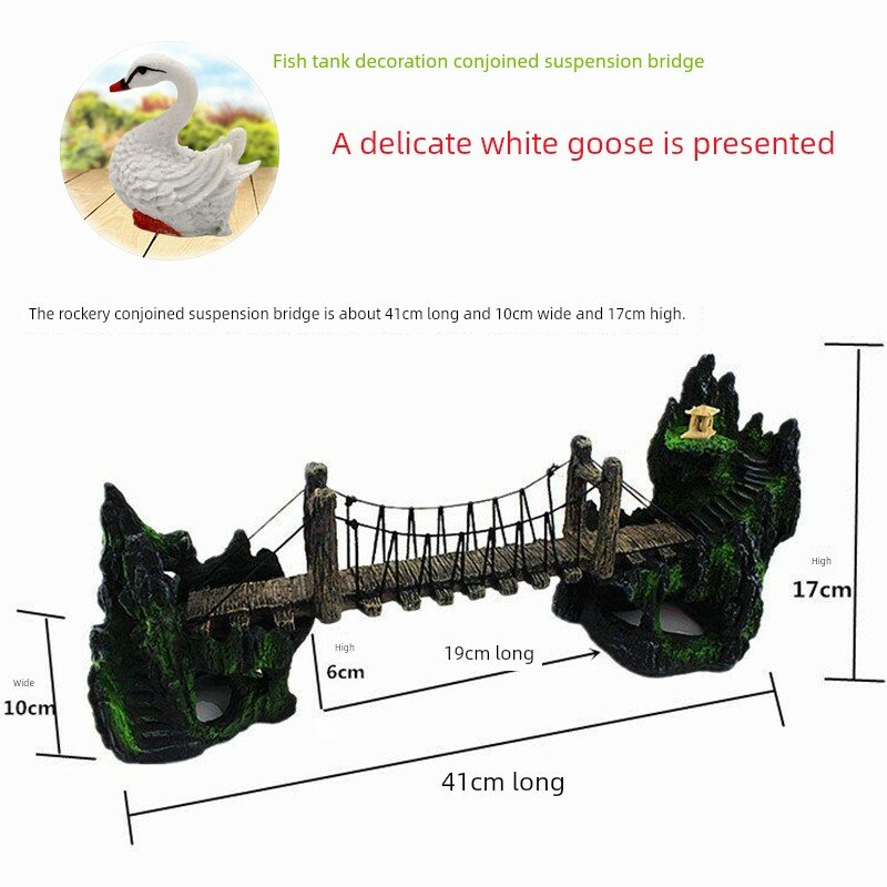 Аквариум рокарий ландшафтный мост декоративный мост дворовый рокарий мост аквариум рокарий украшения аквариумный мост