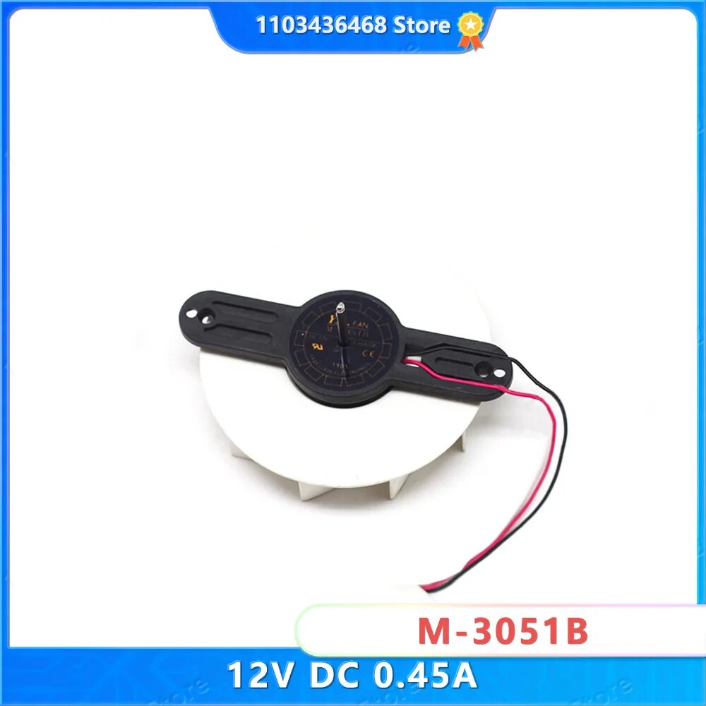 Вентилятор охлаждения M-3051B Автомобильный вентилятор для холодильника 9225 12 В постоянного тока 0,45 А Двухпроводной круглый вентилятор постоянного тока Вентилятор охлаждения холодильника M-305IB M3051B