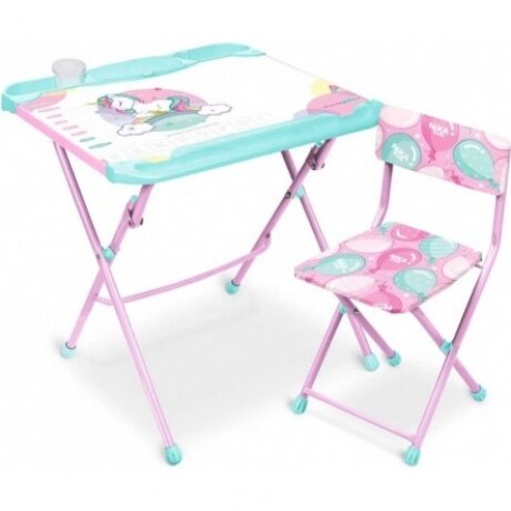 Комплект детский, стол-парта-мольберт, Наши детки (3-7 лет, пенал, магн. мозаика, азбука) КНД5-М/1