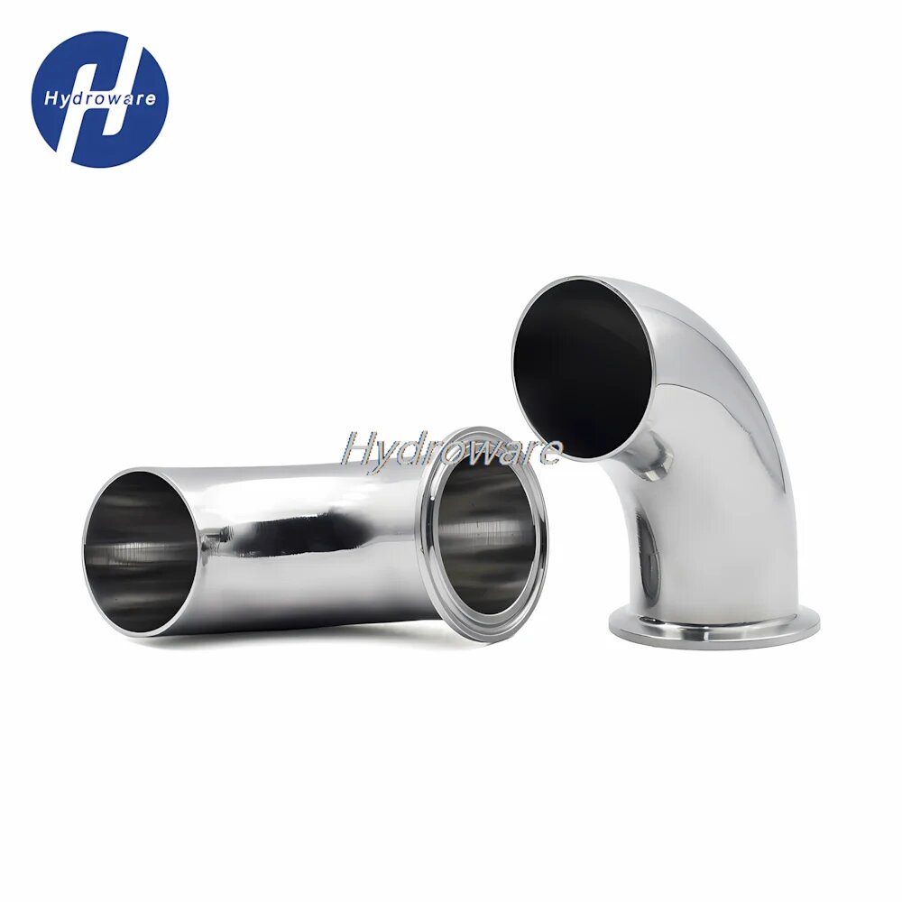 Санитарный фитинг из нержавеющей стали 90 градусов 25mm Ferrule 50.5, SS304