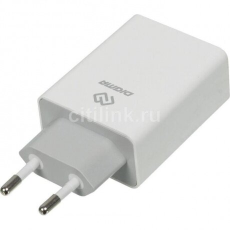 Сетевое зарядное устройство Digma DGWC-3U-5A-WG 5A белый