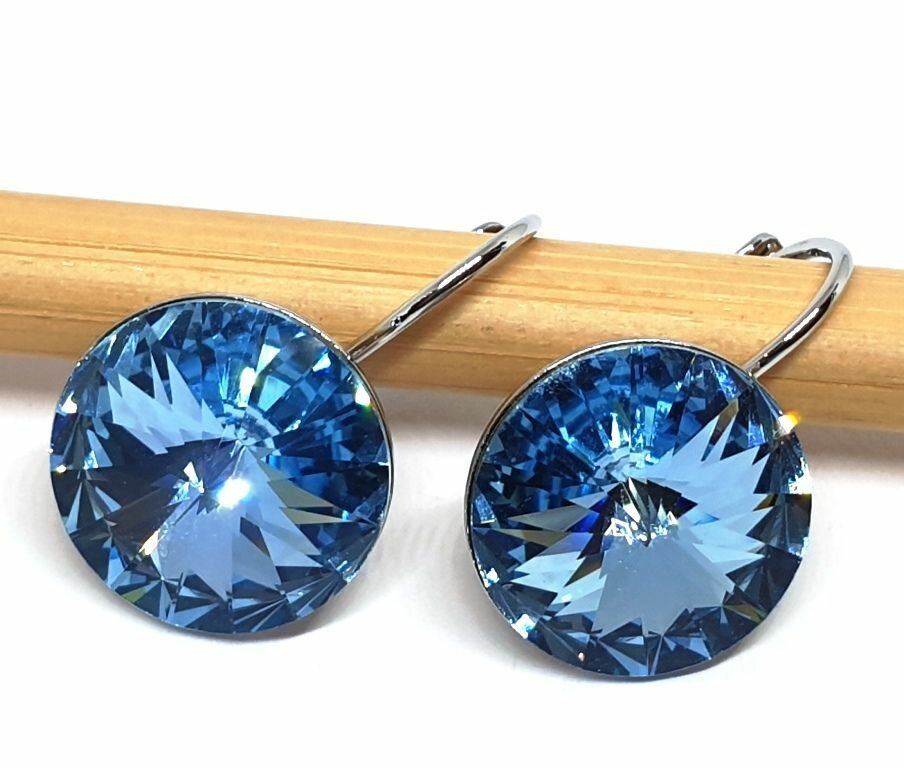 Серьги, кристаллы Swarovski, хрусталь