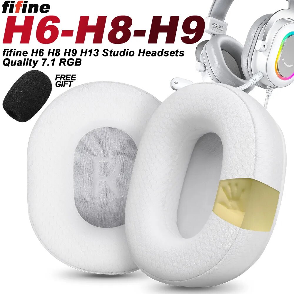 Амбушюры Fifine H6 H8 H9 H13 H16 High Quality 7.1 Протеиновая кожа и пена с эффектом памяти