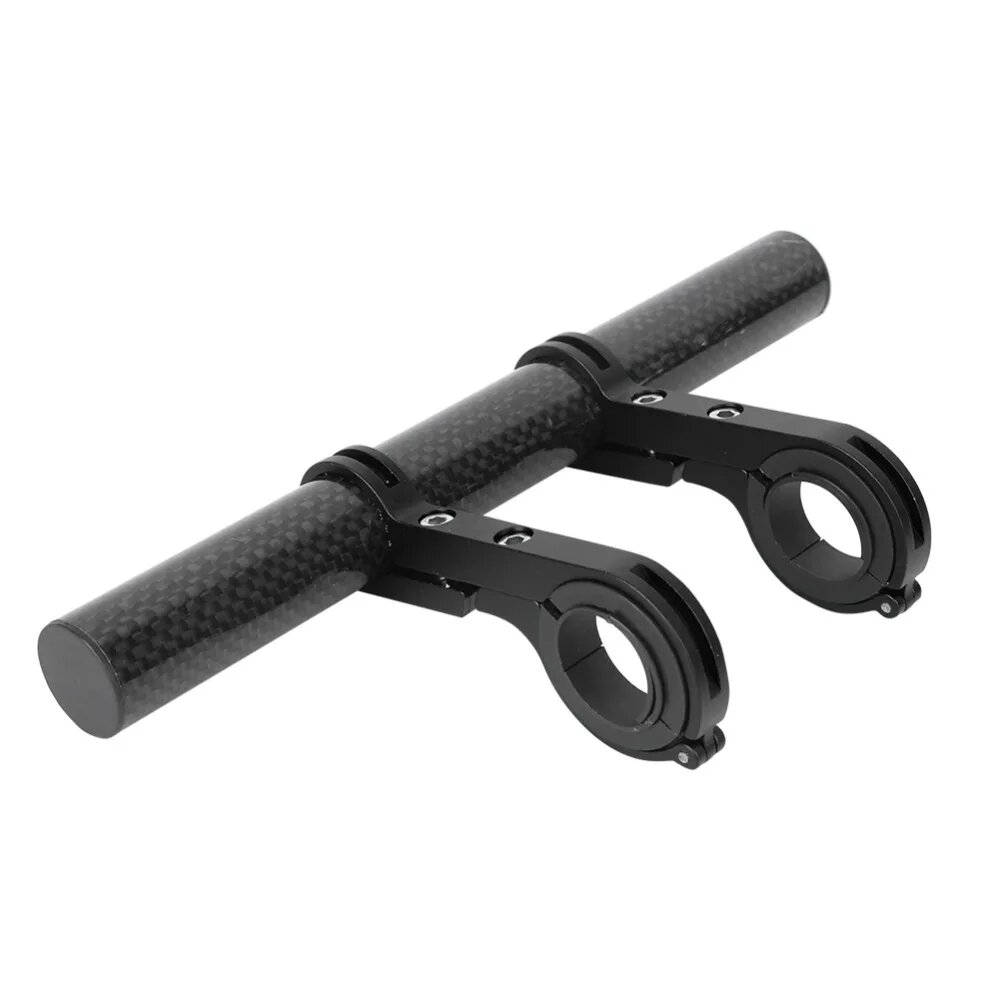 Велосипедный удлинитель руля Carbon Fiber 3 цвета 20 см Черный, Black