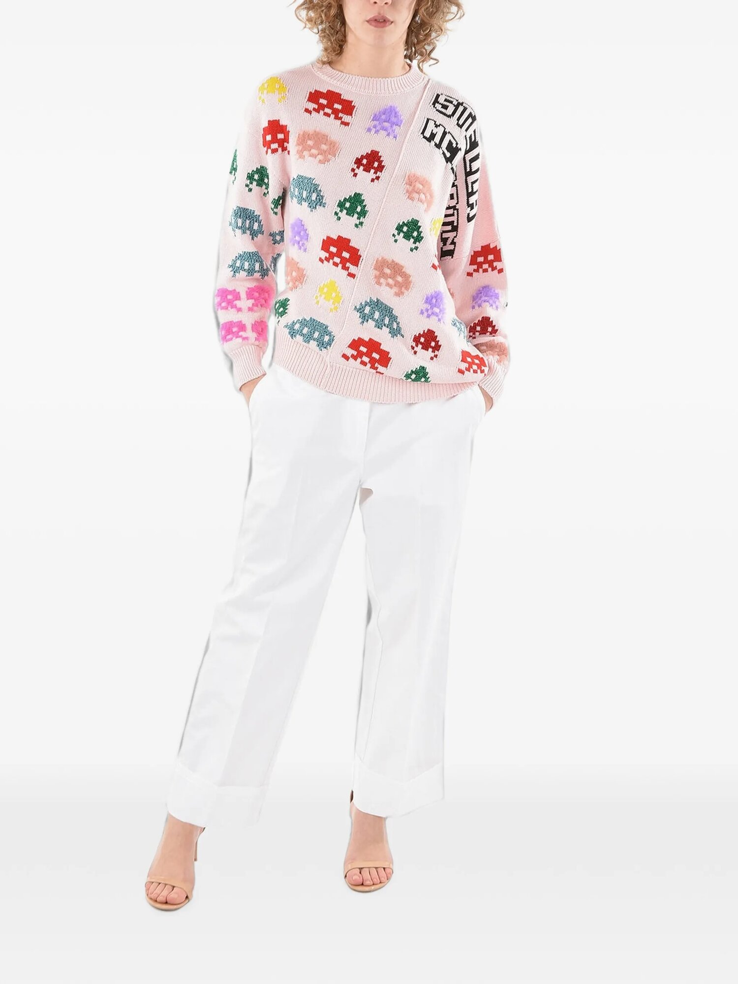 Свитер Stella McCartney Embroidered asymmetric sweater, размер 34 — фото 1