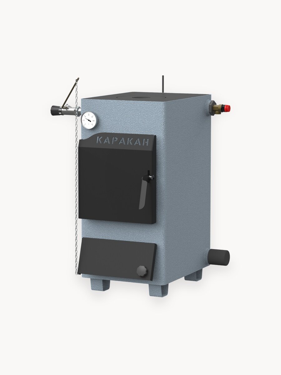Котел твердотопливный стэн "Каракан 10 ТПЭ 3" 10 кВт, с плитой