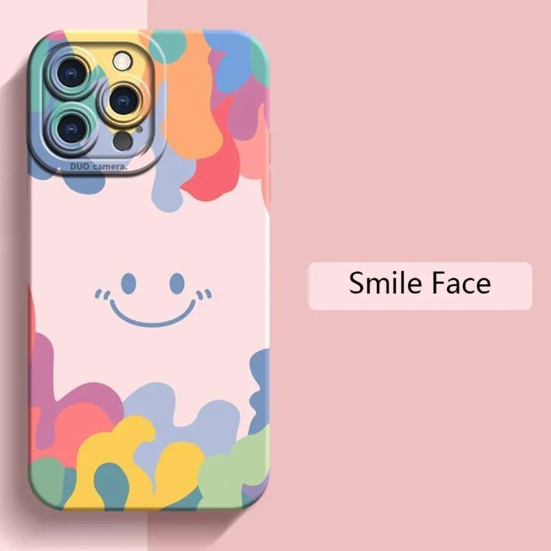 Чехол для iPhone 16 Pro Max Smile Face, Цвет: 4