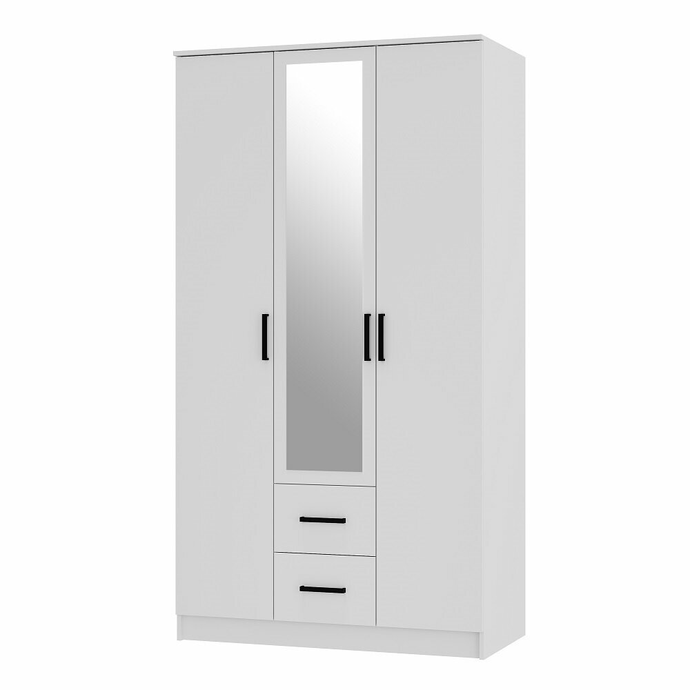 Шкаф 3-х створчатый BTS Фьюжн ШК-09 Белый арт.00-00136650 9708154501