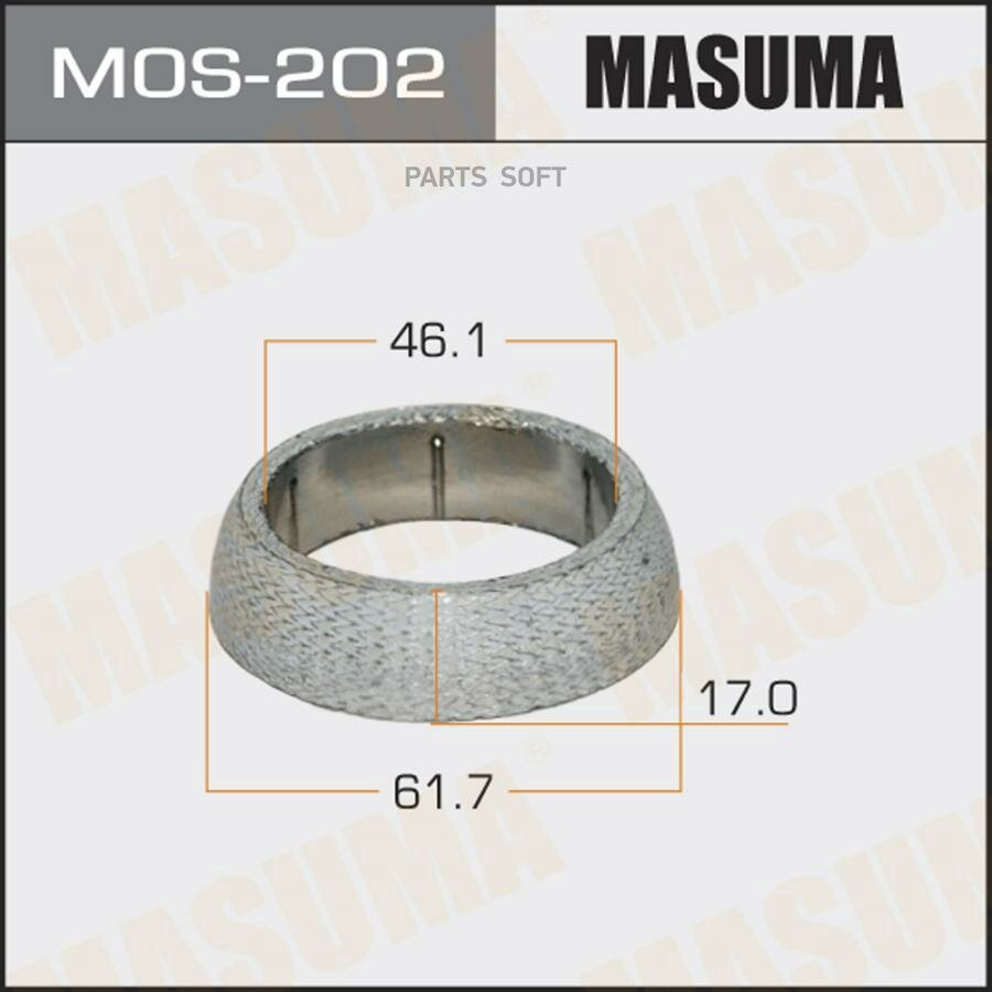 MOS202 MASUMA Кольцо глушителя 46.1x61.7 для автомобиля новое — фото 1