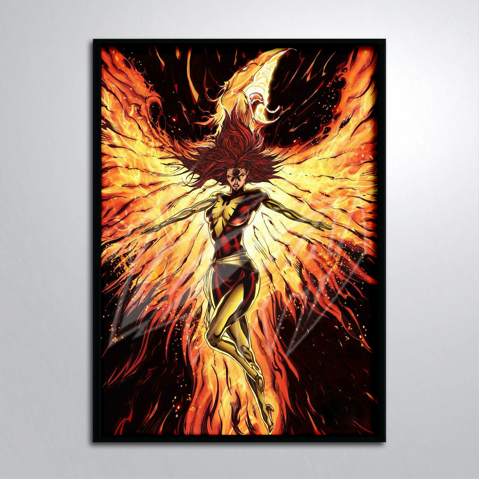 Постер без рамы/Люди Икс Тёмный Феникс Картина Dark Phoenix (А2/420х594)