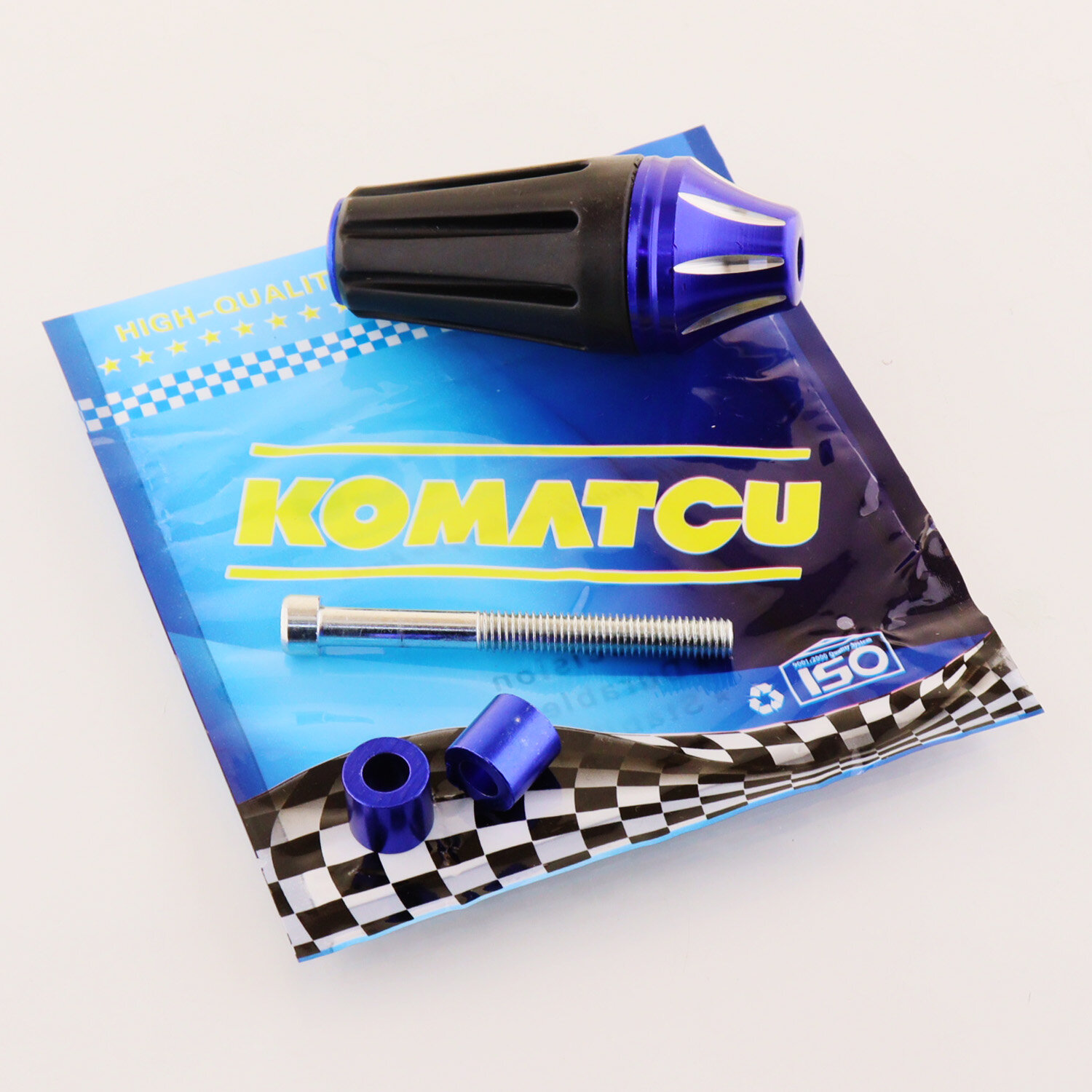 Отбойник двигателя боковой (синий) "KOMATCU"