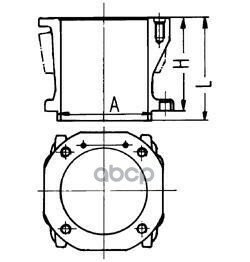 Гильза компрессора! d100 MB OM501 LA/OM502 LA KOLBENSCHMIDT арт. 89452110