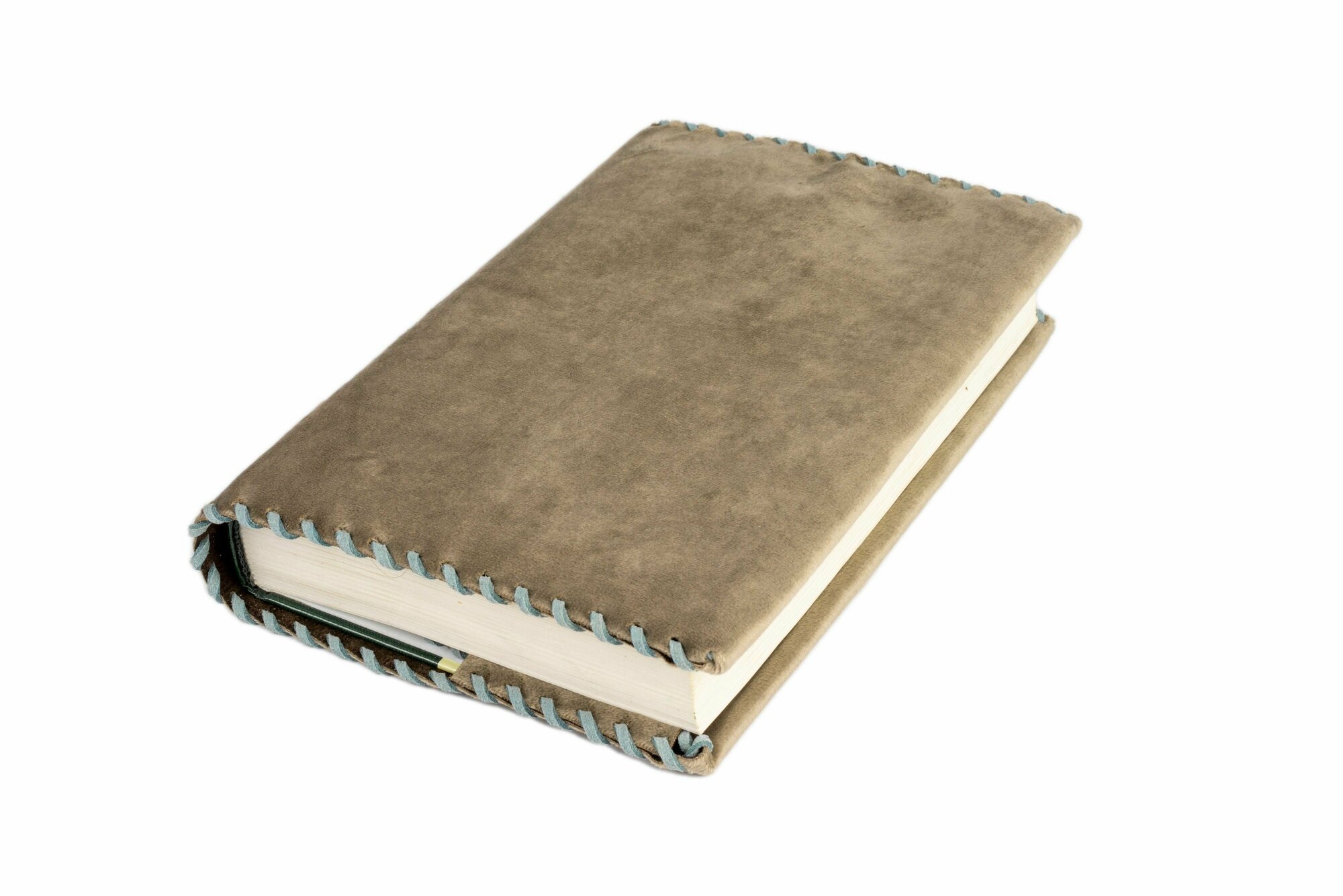 Обложка для книг и ежедневников "Серый велюр" 195 х 125мм