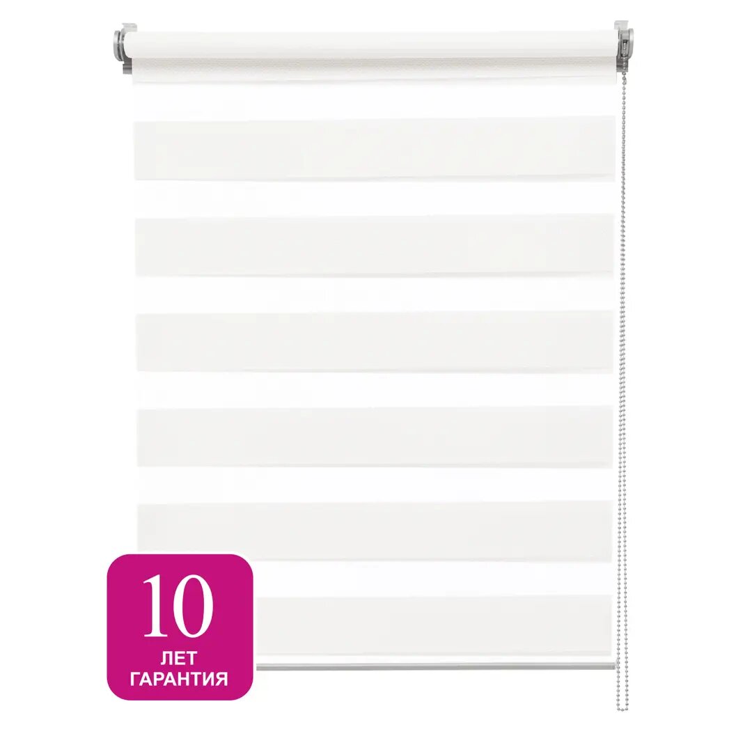 Штора рулонная день-ночь Inspire Siberia 55x175 см белая