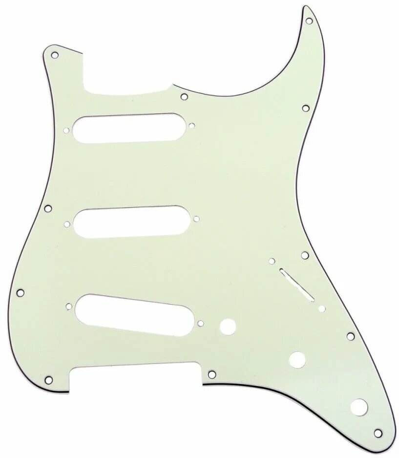 Панель для оригинального Fender Stratocaster SSS US/Mexico, Musiclily MX1148IV, трехслойная, слоновая кость