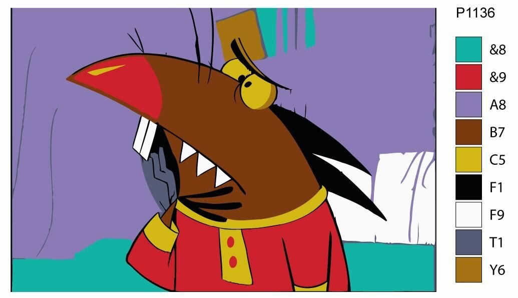 Детская картина по номерам P1136 "Мультфильм Крутые бобры. Даг" 30x20