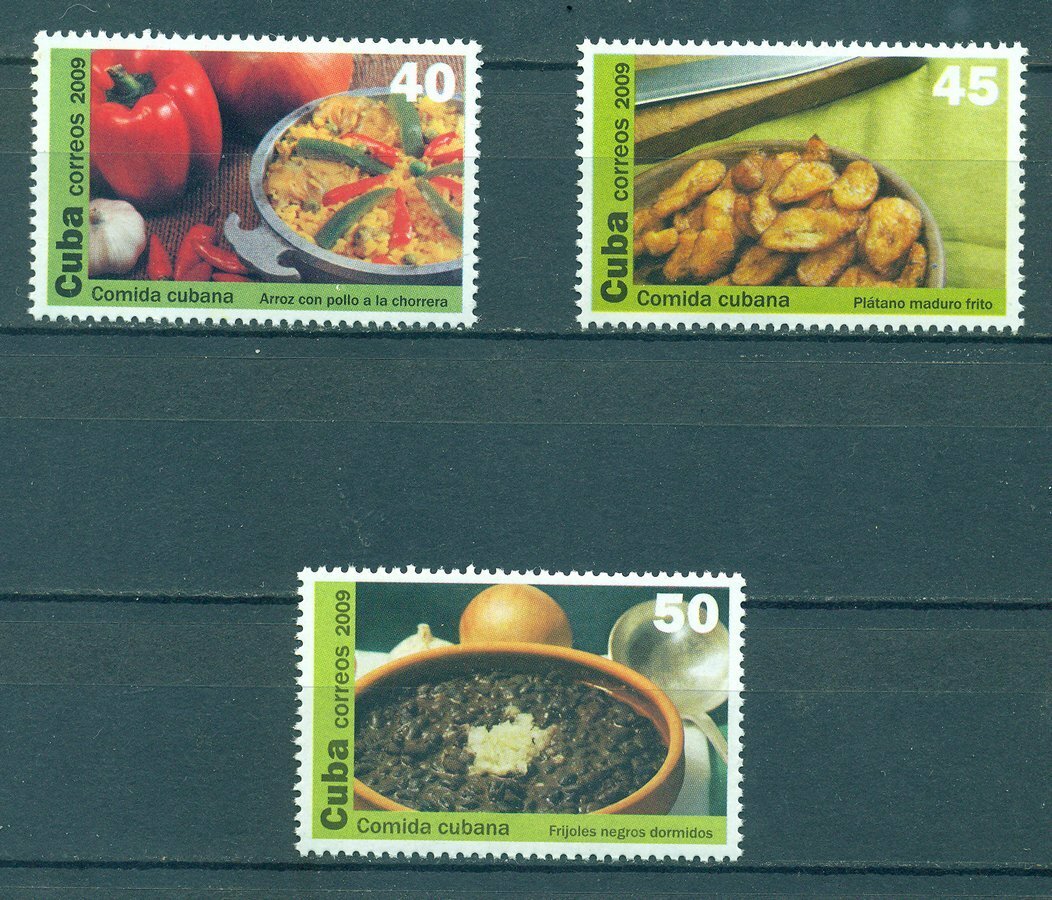 Почтовые марки Куба 2009г. "Традиционная еда" Еда MNH