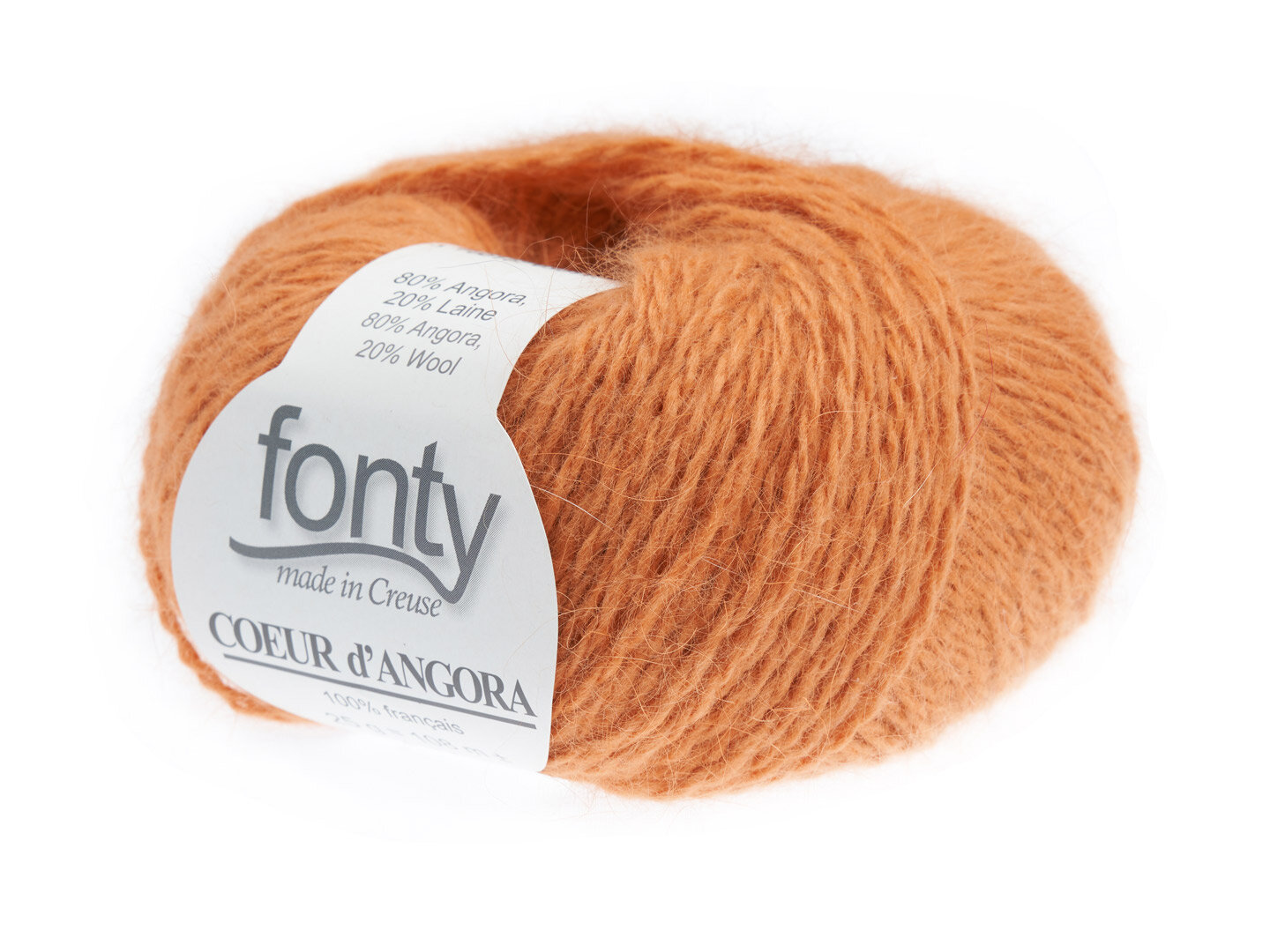 Пряжа Fonty Coeur d'Angora, 25г/108м, цвет 221, Артикул В3118, 80% французская ангора, 20% меринос