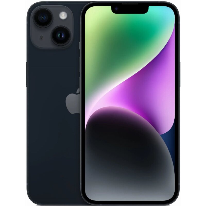 Смартфон Apple iPhone 14 512 ГБ, , Dual SIM (nano SIM+eSIM), Midnight, "тёмная ночь"