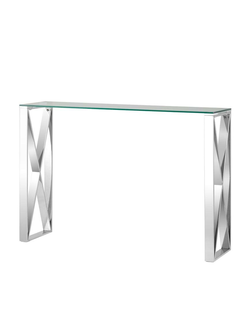 Консоль Stool Group Консоль кросс 115*30 серебро арт. УТ000004646