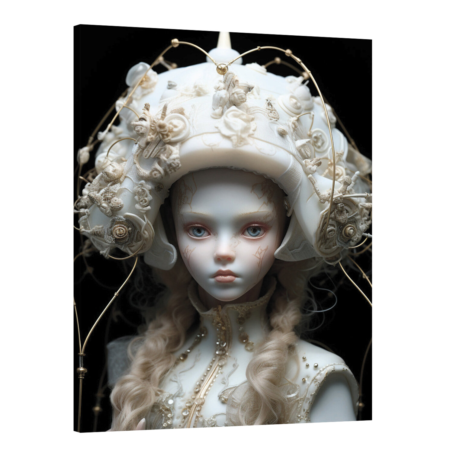 Интерьерная картина 50х70 "Кукла с волшебными глазами"
