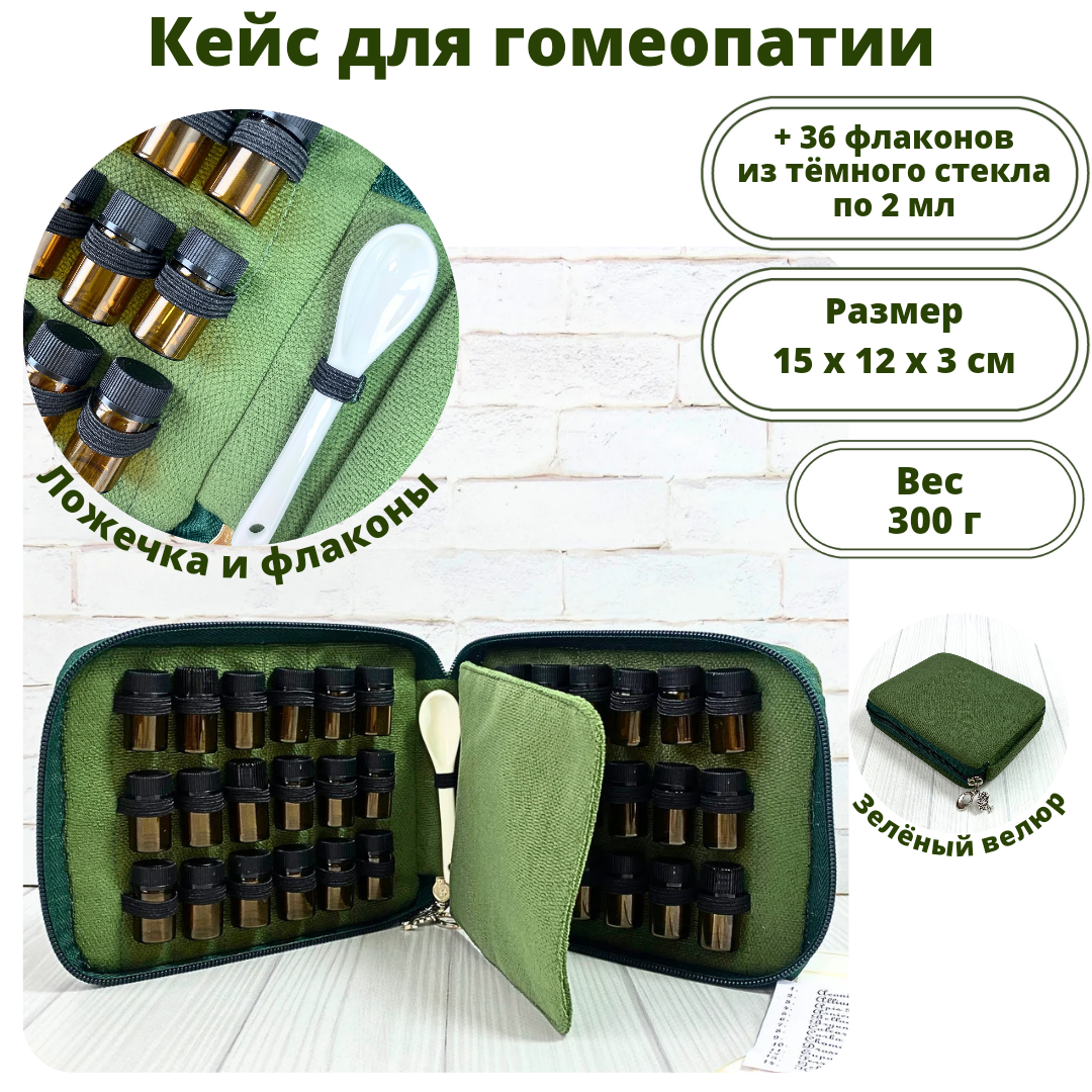 Гомеопатическая аптечка для хранения препаратов на 36 флаконов по 2 мл