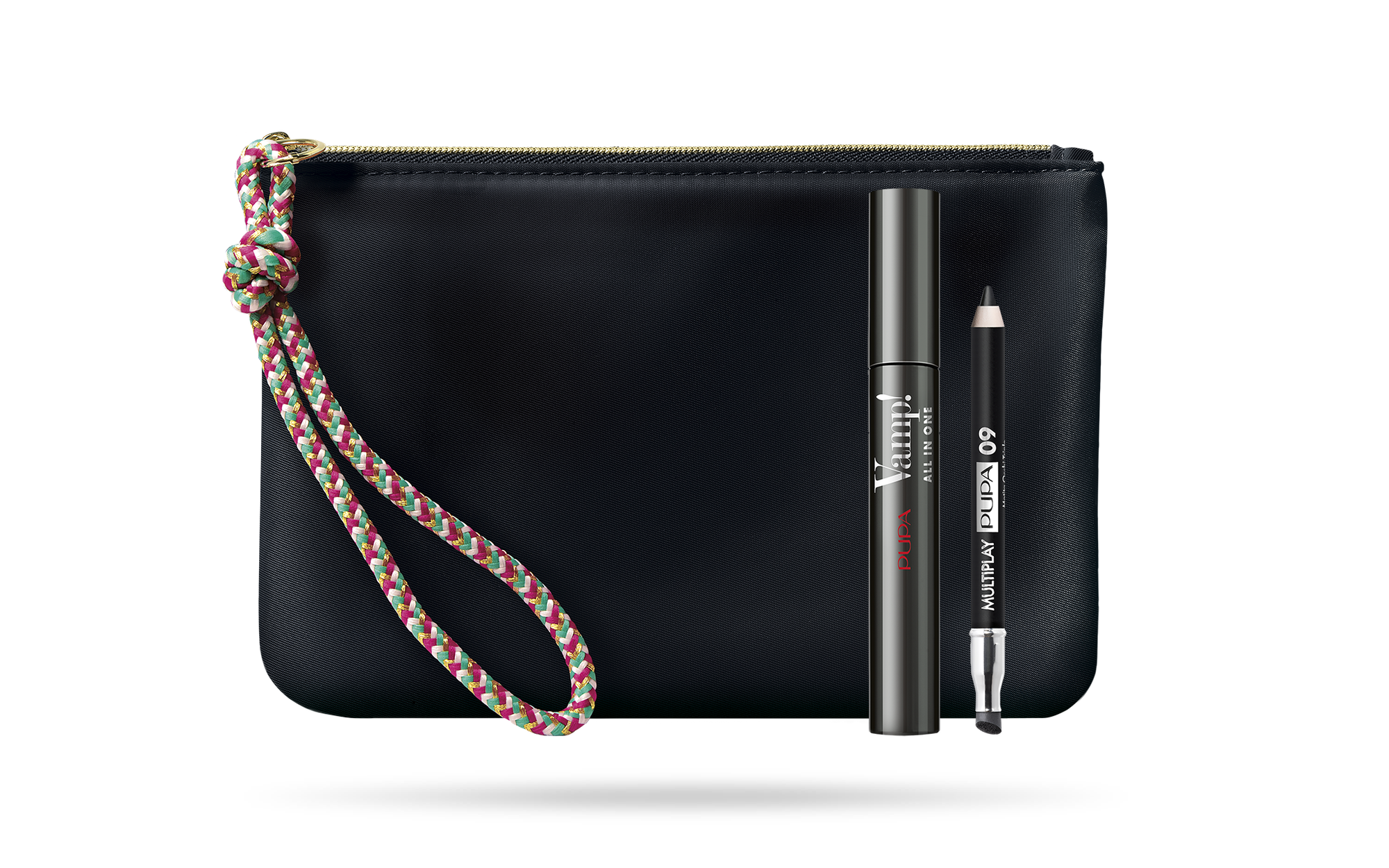 Pupa Gift Sets Vamp! All In One & Multipley & Косметичка, Набор: тушь, карандаш для глаз, косметичка, Набор