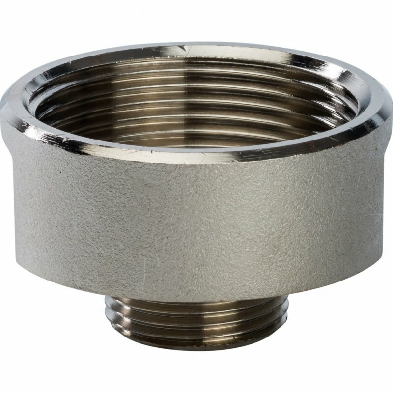Переходник редукционный ВН 1"1/2 x 3/4" никель STOUT