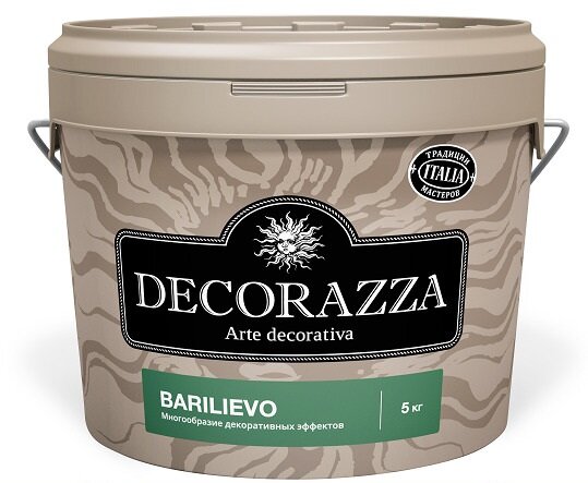 Decorazza BARILIEVO / Барильево Пластичная декоративная штукатурка для создания поверхностей, максимально точно имитирующих натуральный камень 4кг