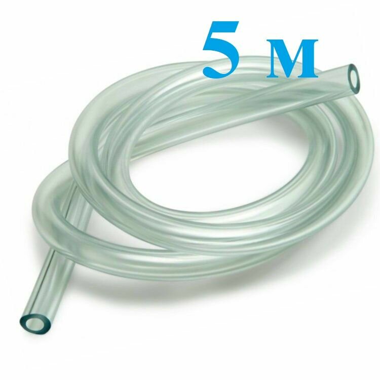 Трубка силикон для самогоноварения внутренний диаметр 6, толщина стернки 1,5мм, толщина 9 мм, длина 5м