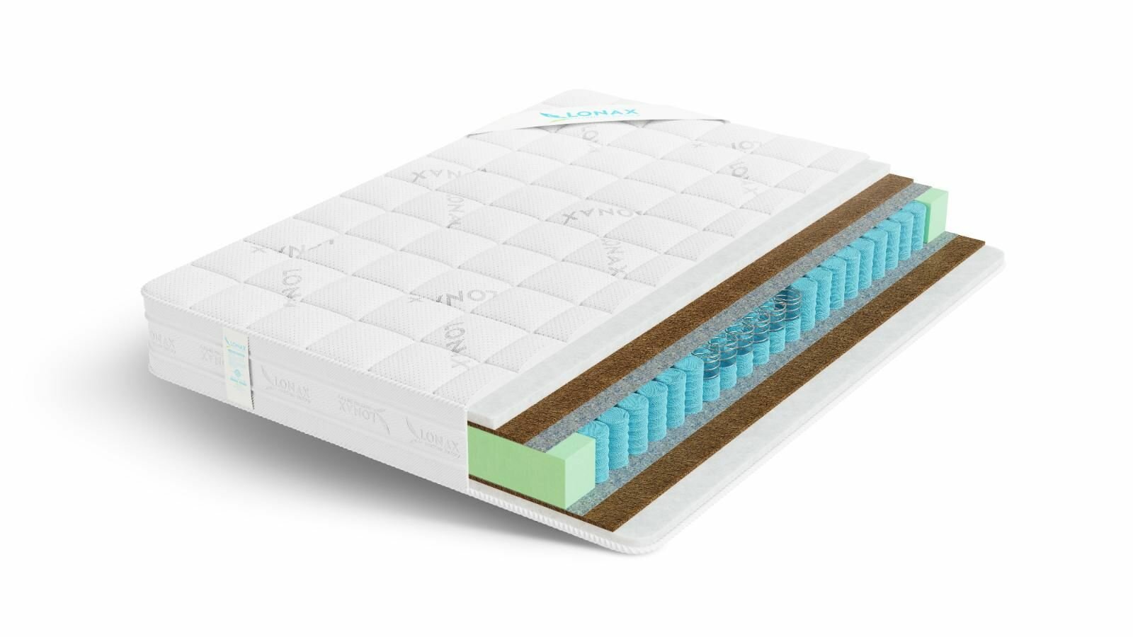 Матрас лонакс струтто кокос ТФК (256 П/М2) 90 см(матрас LONAX STRUTTO COCOS TFK (256 П/М2) 90 см) 90/200 см