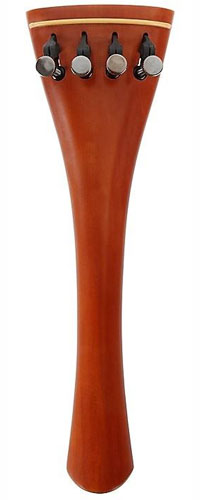 Cello tailpiece Acura Meister Preciso CT-OTR72R - Grade Preciso boxwood round tailpiece with boxwood saddle and fine tuners for 4/4 cello